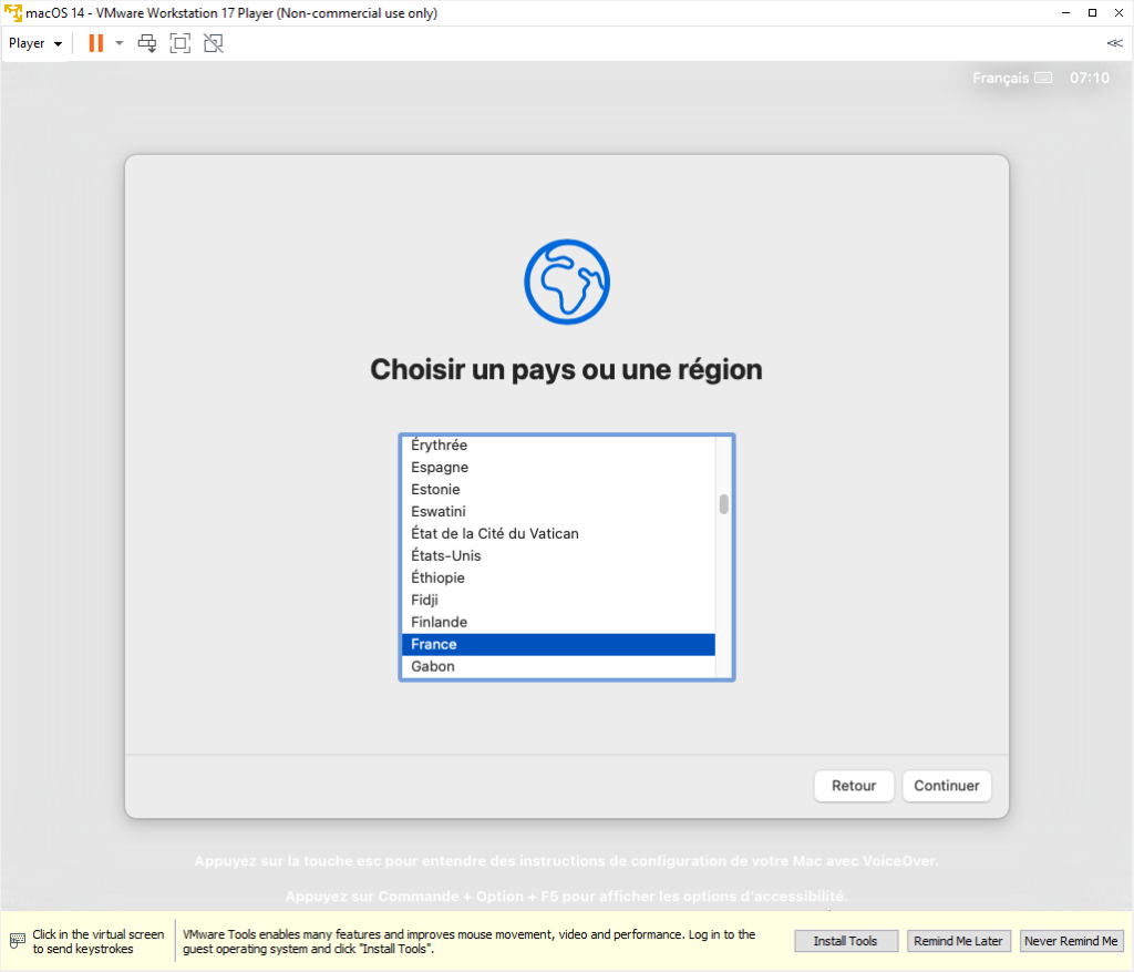 Installer macOS Sonoma sur Windows (VMware Workstation) – Le Crabe Info