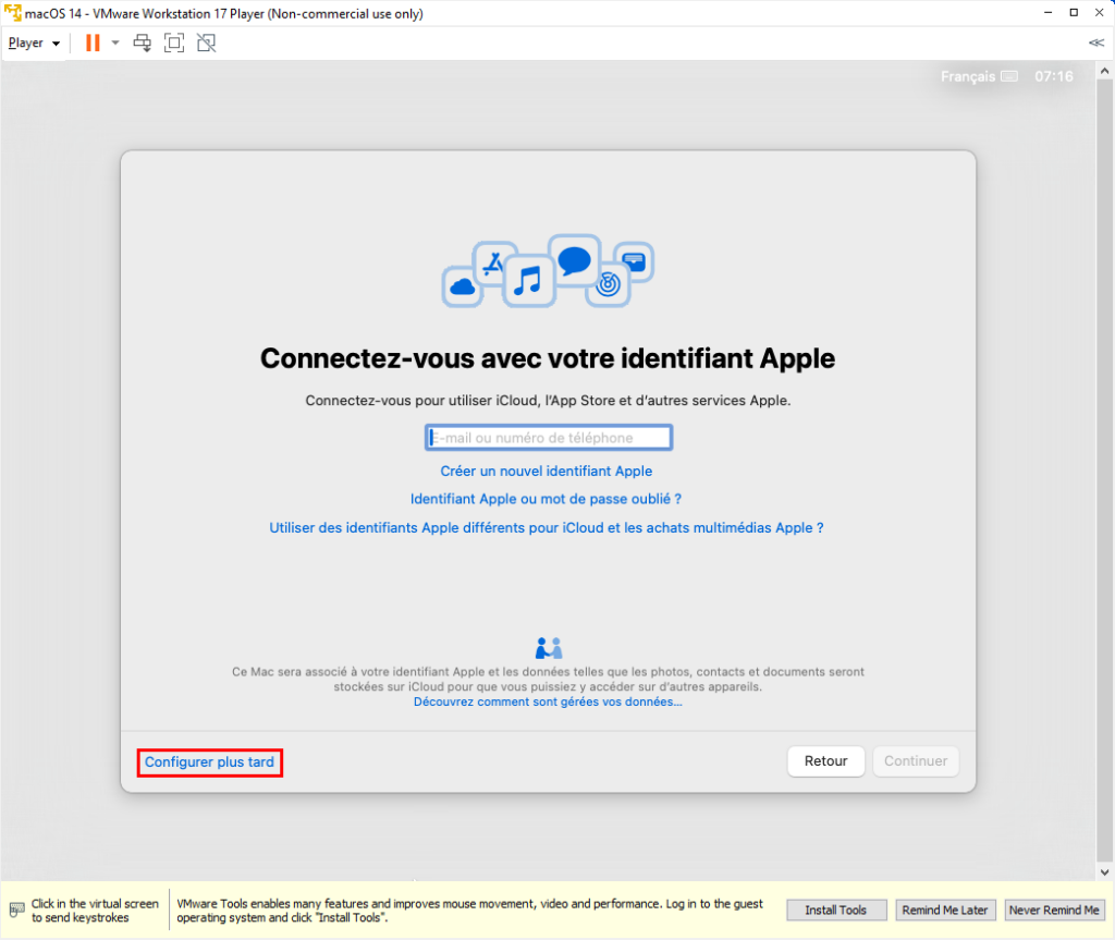 Installer macOS Sonoma sur Windows (VMware Workstation) – Le Crabe Info