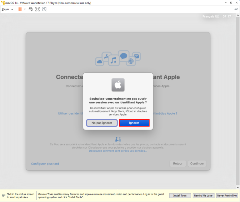 Installer macOS Sonoma sur Windows (VMware Workstation) – Le Crabe Info