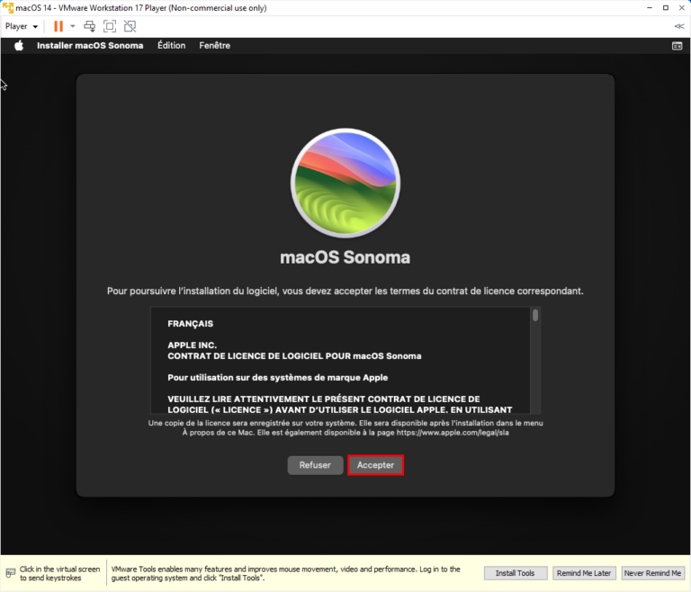 Installer macOS Sonoma sur Windows (VMware Workstation) – Le Crabe Info