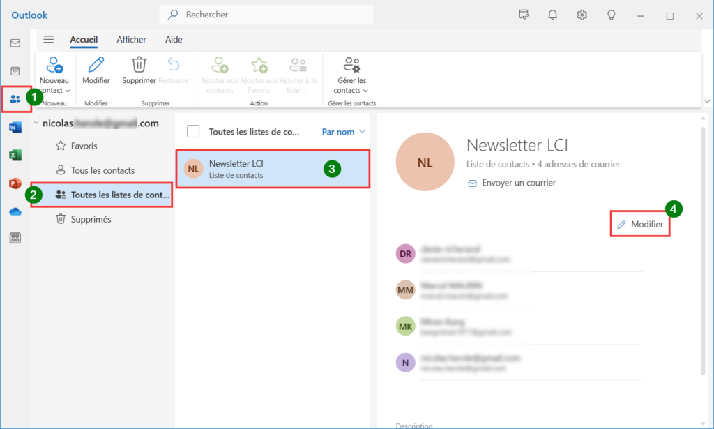 Outlook : créer une liste de diffusion – Le Crabe Info Outlook : créer une liste de diffusion – Le Crabe Info