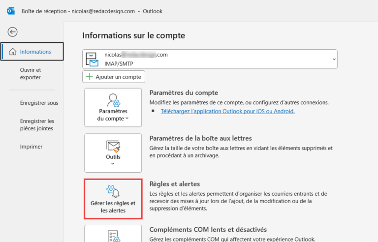 Outlook : configurer un message d’absence – Le Crabe Info
