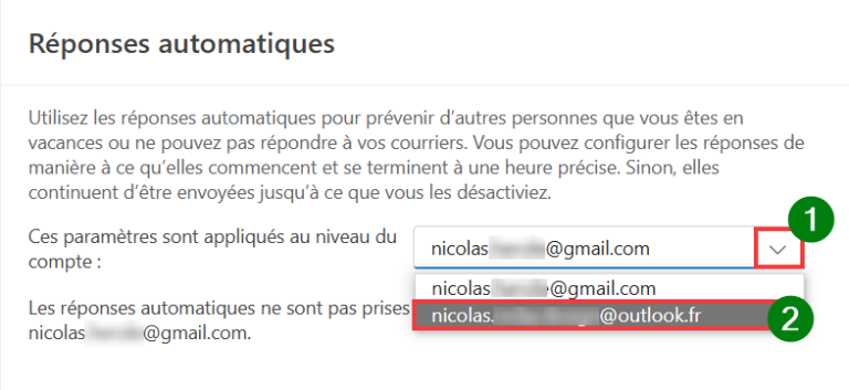 Outlook : programmer une réponse automatique – Le Crabe Info