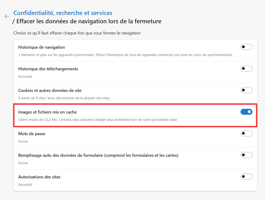 Comment vider le cache dans le navigateur Edge ? – Le Crabe Info