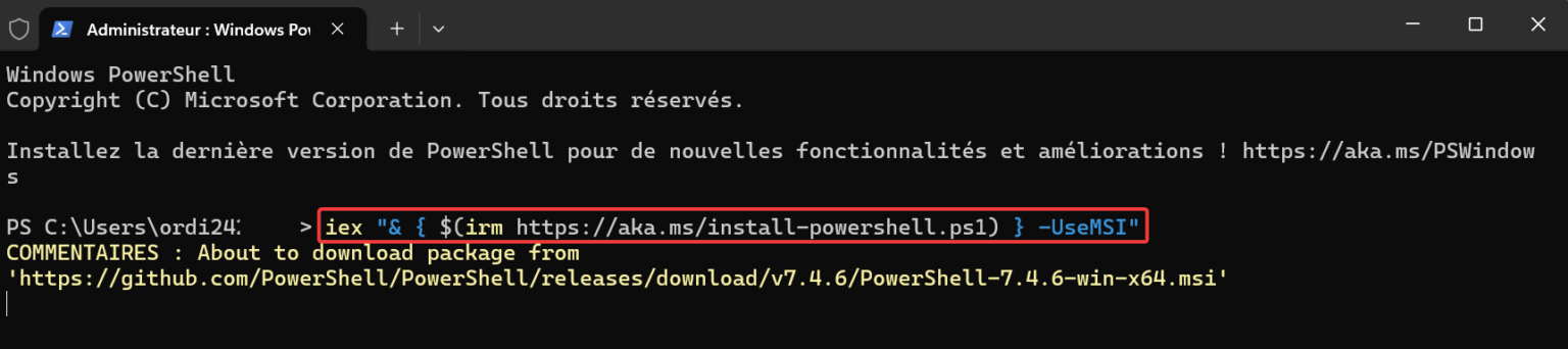 Windows 11 : connaître la version de PowerShell et installer la dernière version – Le Crabe Info