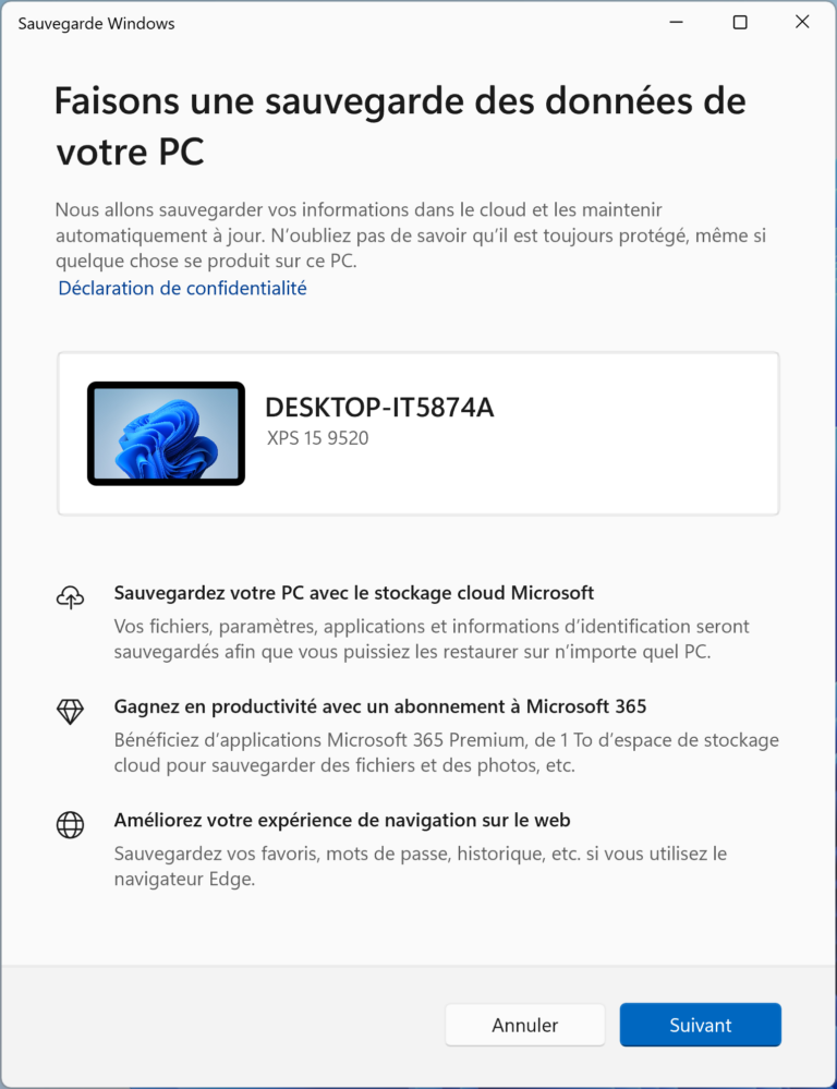 Microsoft recommande toujours l’outil « Sauvegarder et restaurer » de Windows 7… sur Windows 11 ...