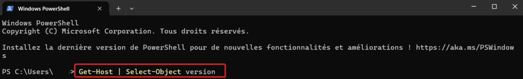 Windows 11 : connaître la version de PowerShell et installer la dernière version – Le Crabe Info