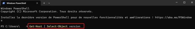 Windows 11 : connaître la version de PowerShell et installer la dernière version – Le Crabe Info