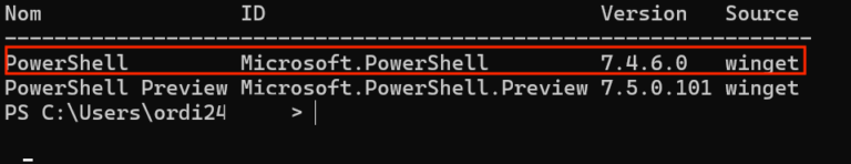 Windows 11 : connaître la version de PowerShell et installer la dernière version – Le Crabe Info