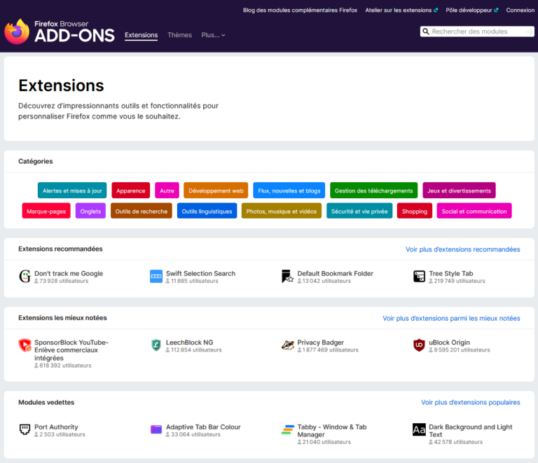 Comment rechercher et installer une extension sur Firefox ? – Le Crabe Info